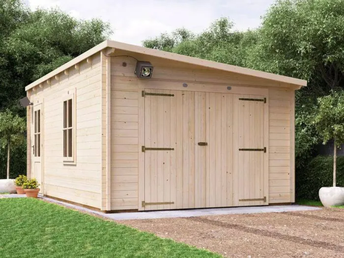 redwood loglap cladding